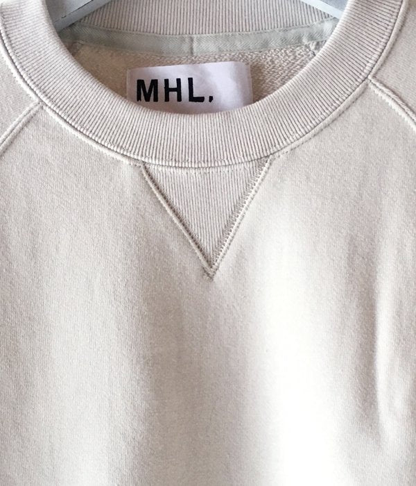 MHL./19SS LIGHT LOOPBACK COTTON CN MENS (WHITE)