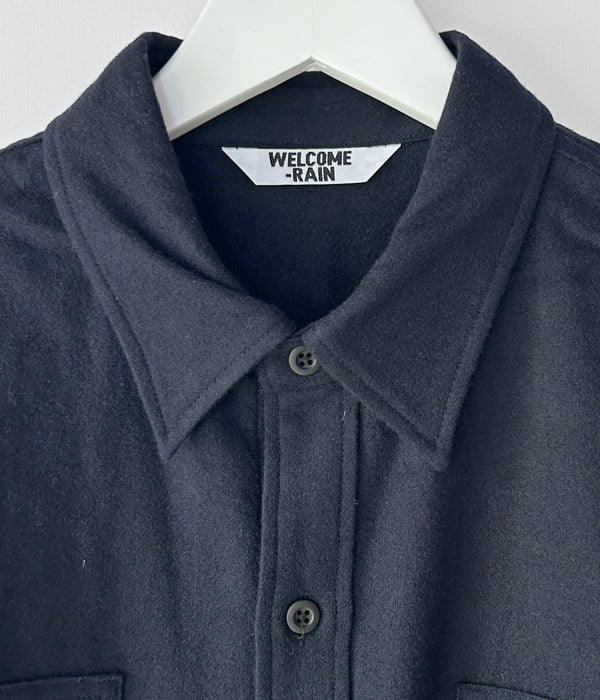 WELCOME-RAIN/WOOL SHIRT (NAVY)