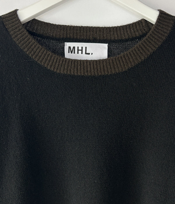 MHL./WASHABLE DRY WOOL KNIT (BLACK)