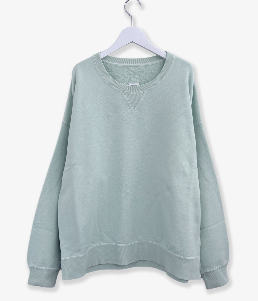 visvim/JUMBO SB SWEAT L/S DMGD (LT.GREEN)