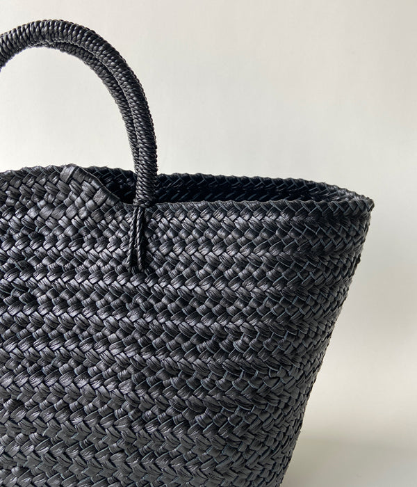 Aeta/OVAL BOTTOM BASKET M(BLACK)