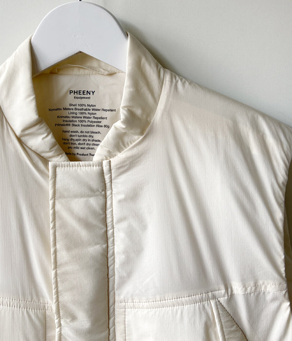 PHEENY/NYLON RIP PADDING VEST(IVORY)