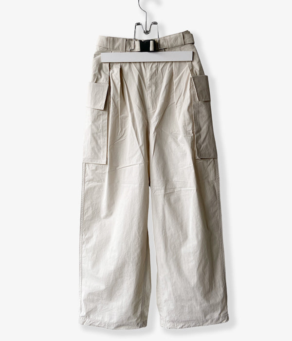 PHEENY/COTTON NYLON DUMP MILITARY PANTS(BEIGE)