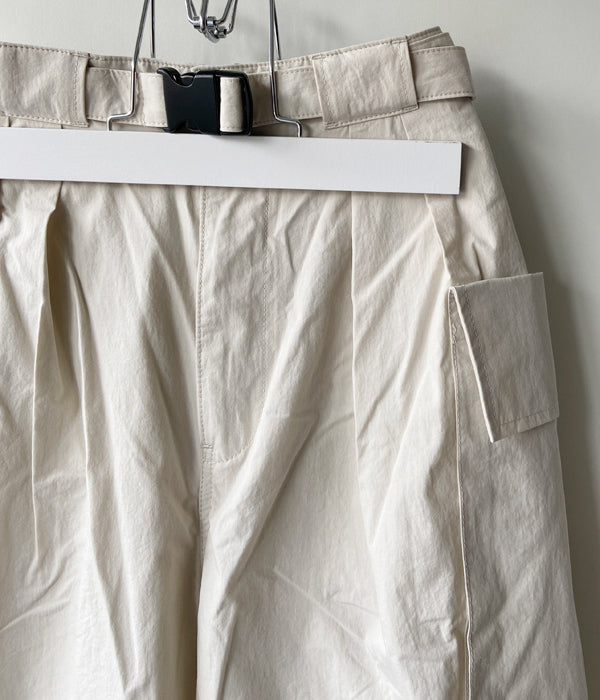 PHEENY/COTTON NYLON DUMP MILITARY PANTS(BEIGE)