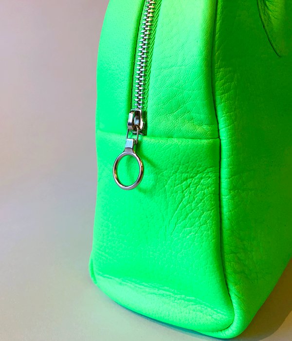 Aeta/DEER LEATHER BOSTON S in NEON COLOR(GREEN)