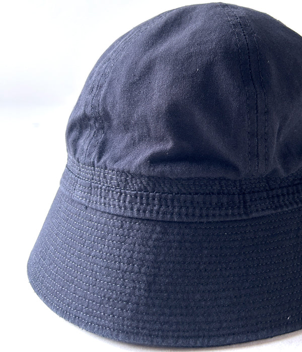 MHL./WASHED VINTAGE COTTON POPLIN BELL HAT
