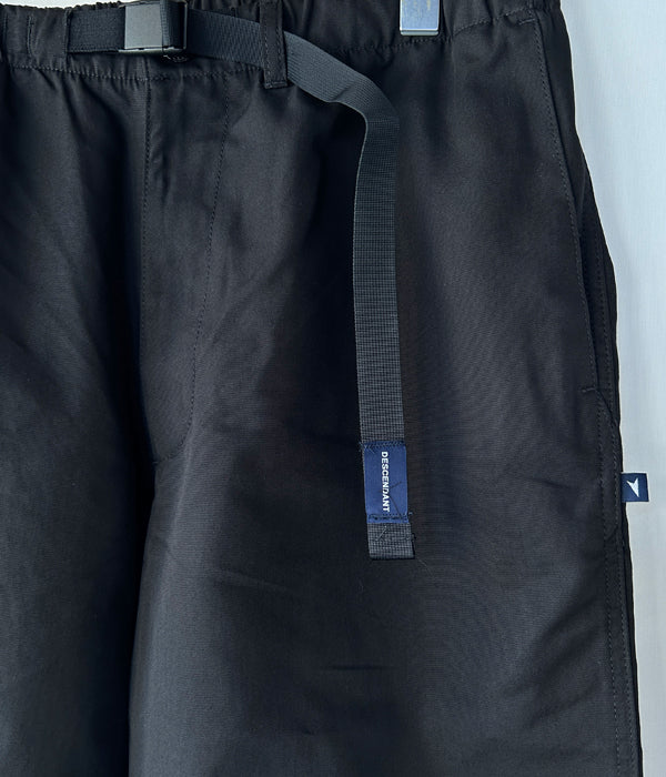DESCENDANT/CLASP OXFORD TROUSERS (BLACK)