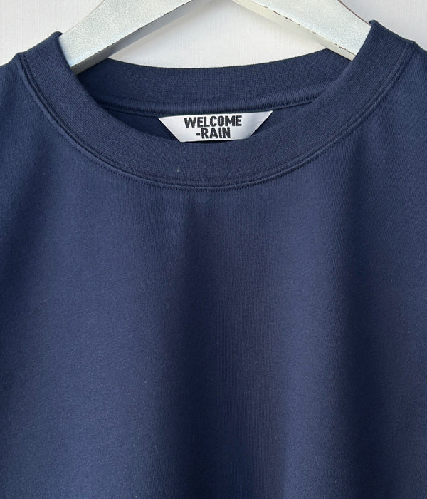 WELCOME-RAIN/NO SHOULDER HALF SLEEVE TSH (NAVY)