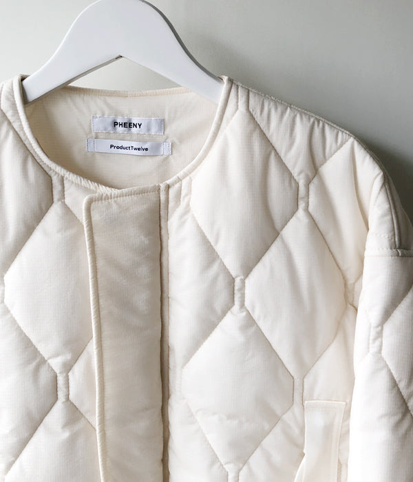PHEENY/PRIMALOFT QUILTING SHORT BLOUSON(IVORY)