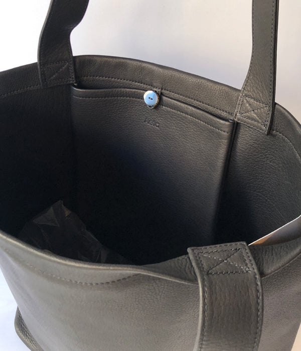 Aeta/DEER DOUBLE FACED TOTE L(BLACK)
